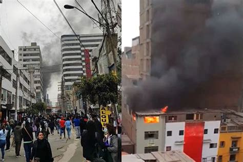 Incendio en el corazón de Gamarra Bomberos controlan fuego antes que