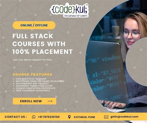 🚀 Kickstart Your Career In Fullstackdevelopment With Codekul In Pune