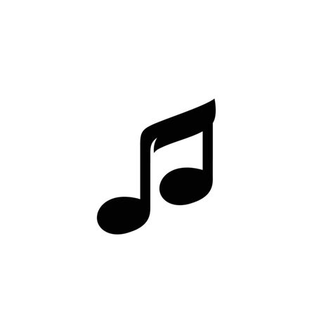 Vector De Icono Plano Simple De Nota Musical Vector En Vecteezy