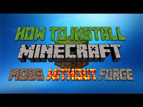 How To Install Minecraft Mods Without Forge Windows 7 YouTube