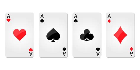 Ace Cards In A Row 1269691 Vector Art At Vecteezy