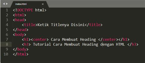 Cara Membuat Konten Website Dengan Html NPmedia