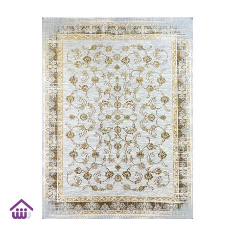 فرش رخشا صدفی طلایی شهر دنج