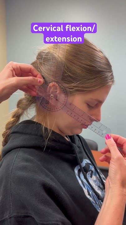 Cervical Flexionextension With Goniometer Youtube