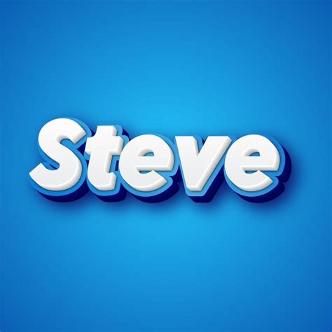 Premium Photo Steve Text Effect Gold  Attractive Background Card Photo