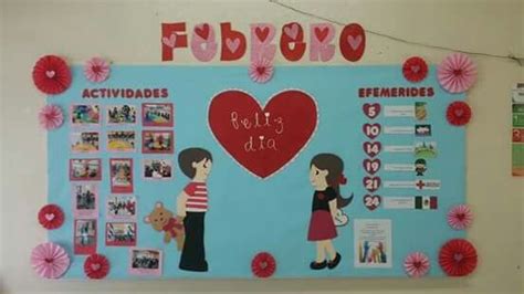 Periodico Mural De Febrero February Bulletin Board Murales