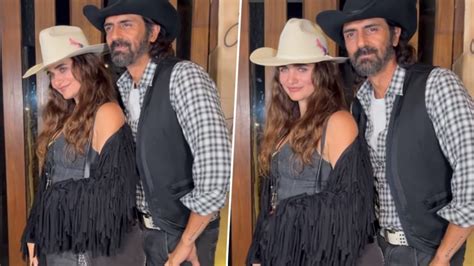 Arjun Rampal And Gabriella Demetriades Set Couple Fashion Goals With
