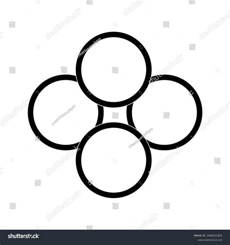 Interlocking Circles 4 Interlocking Circle Symbol Stock Vector Royalty