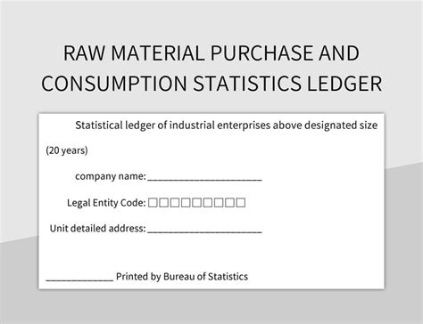 Free Raw Materials Templates For Google Sheets And Microsoft Excel Slidesdocs