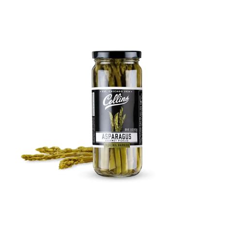 Collins 16 Oz Gourmet Pickled Asparagus Berings