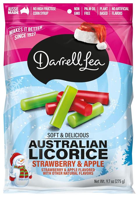 Darrell Lea Holiday Combo Soft Australian Licorice Strawberry And Apple Flavored