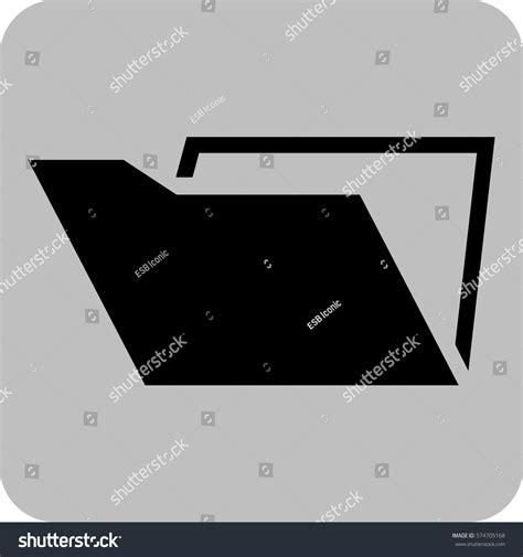Vector Illustration Folder Icon Stock Vector Royalty Free Shutterstock