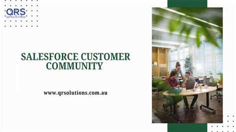 salesforce customer community community cloud qr solutions ppt