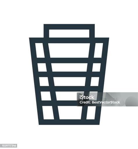 Garbage Icon Vector Sign And Symbol Isolated On White Background Garbage Logo Concept Stock