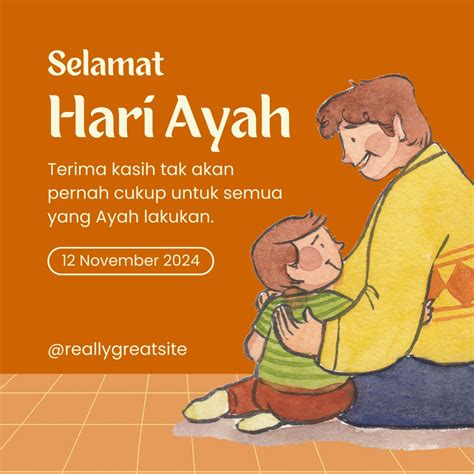 Gratis Contoh Konten Instagram Hari Ayah Keren Canva
