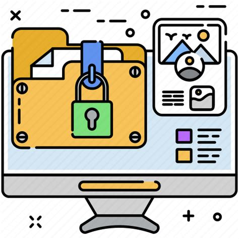 Data Protection Folder Locking Audit Paper Minimization Icon Download On Iconfinder