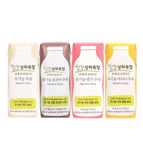 상하목장 유기농우유 125ml 4가지맛 혼합구성 티몬