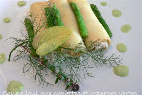 Recette De Cannelloni Aux Crevettes Et Asperges Vertes
