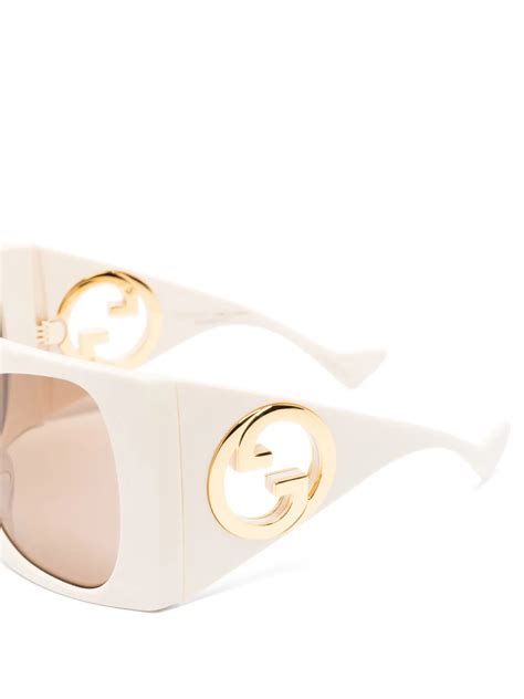 Gucci Eyewear Interlocking G Square Frame Sunglasses Farfetch