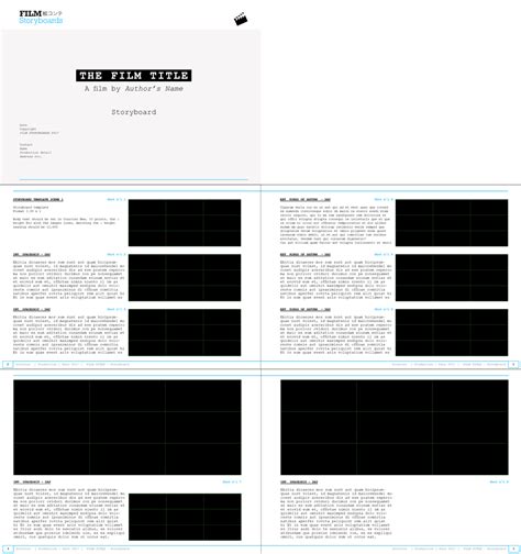InDesign Storyboard Template