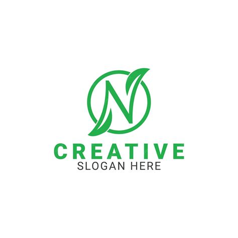 Premium Vector N Letter Logo Design N Agro Logo Design Leaf Logo Design