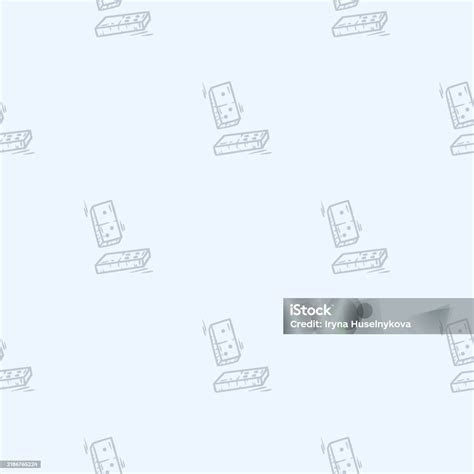 도미노가 있는 간단한 흑백 패턴입니다 휴일 여가 및 주말과 관련된 손으로 그린 벡터 배경 장식 포장지 인쇄를 위한 디자인 0명에 대한 스톡 벡터 아트 및 기타 이미지