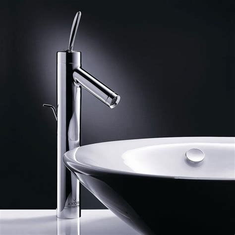 AXOR Starck Classic Chrome Single Lever Basin Mixer Tap 220 With Pop Up