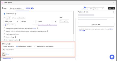 Advanced Conditional Logic Show Easify Options Based On Shopify Variants Easifyapps