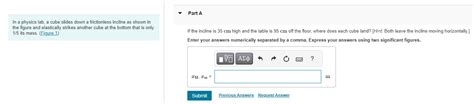 [solved] figure 1 of 1 in a physics lab a cube slides d