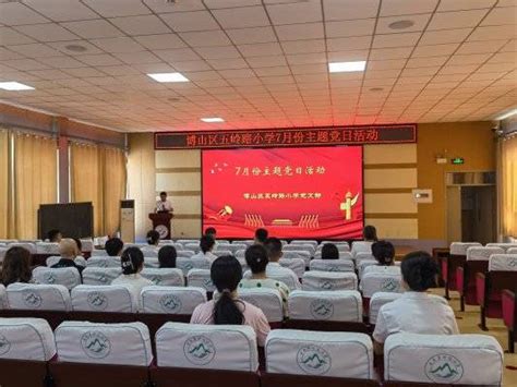 淄博博山区五岭路小学党支部开展7月份主题党日活动防汛政治同志