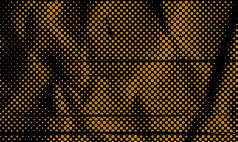 Abstract Distressed Rough Yellow Dotted Halftone Retro Paper Spilled