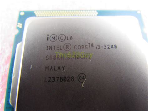 Intel 第3世代 Core i3-3240 SR0RH 3.40GHz LGA1155 まとめ 4個 セット｜Core i3