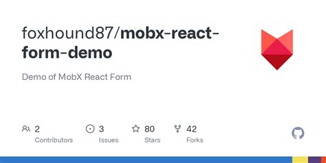 Github Foxhound87mobx React Form Demo Demo Of Mobx React Form