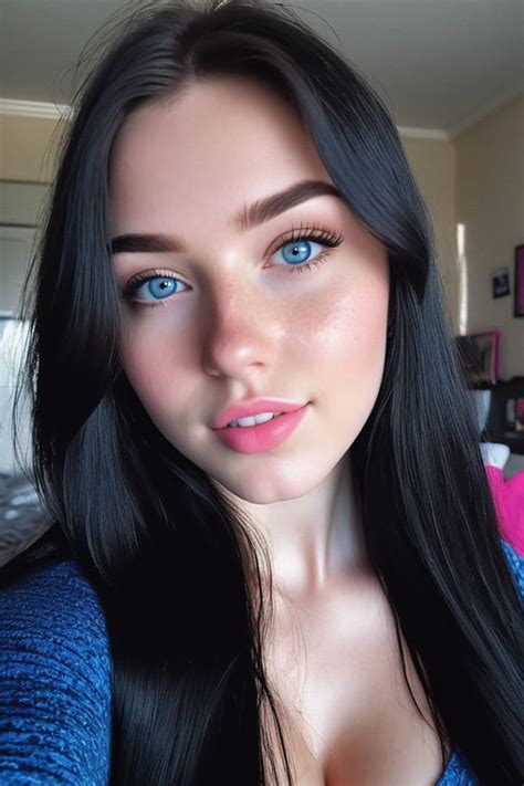 A Cute 18 Years Old Girl Named Alanna Whitaker With Black Lo By