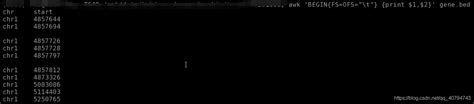Linux三剑客 Awk生物信息数据处理awk计算基因长度 Csdn博客