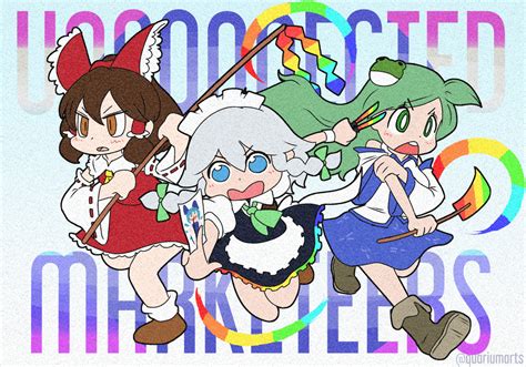 Touhou Unconnected Marketeers But In Karaagetarous Style Touhou