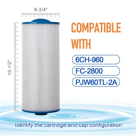 Zotee 52 Sq Ft Jacuzzi Premium Spa Replacement Filter Cartridge 2 Pac