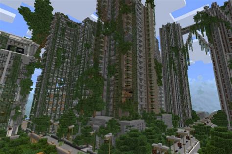 Зомби апокалипсис карта Minecraft Pe город 80 фото