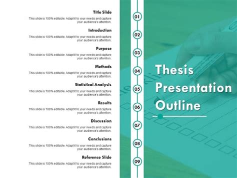 Thesis Presentation Outline Ppt PowerPoint Presentation Layouts Graphic