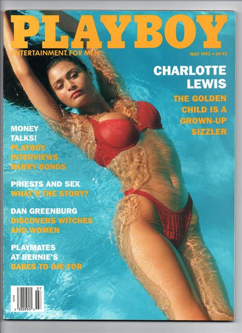 Playboy July 1993 Charlotte Lewis Barry Bonds Rip Torn Terry Kiser