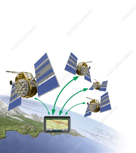 Global Positioning System Conceptual Illustration Stock Image C060 5855 Science Photo Library