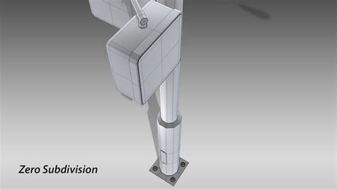 Intersection Pedestrian Walk Signal 3D Model CGTrader