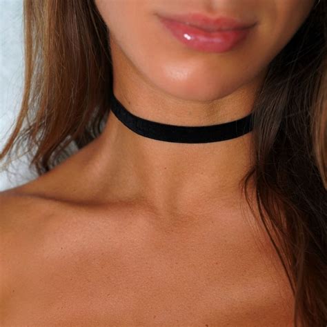 Black Velvet Necklaces Etsy