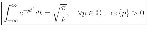 Integral Of A Complex Gaussian
