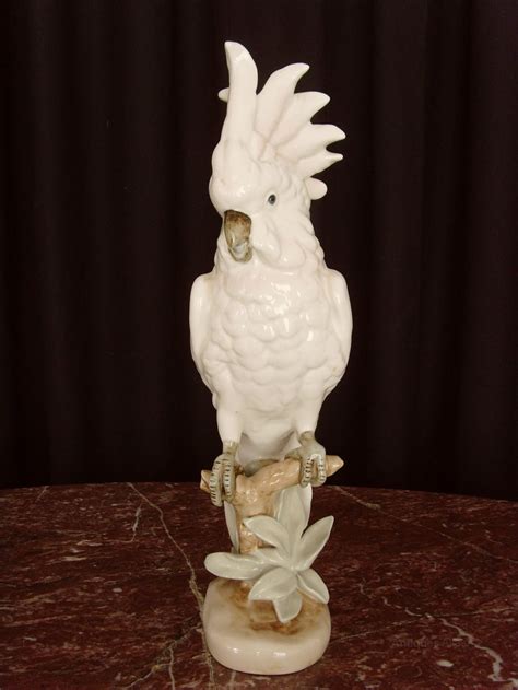 Antiques Atlas - Royal Dux Porcelain Figure Of Cockatoo Pink Crest