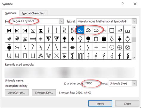 Type Infinity Symbols In Word Excel PowerPoint And Outlook Office