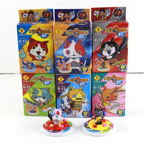 Pcs Lot Yo Kai Watch Bricks Block Minifigures Japan Anime Yokai Watch Baby Buildind Classic
