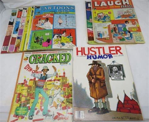 Lot Of 10 Adult Cartoon Books Vintage 5 X Cartoons And Gags Laugh Etc