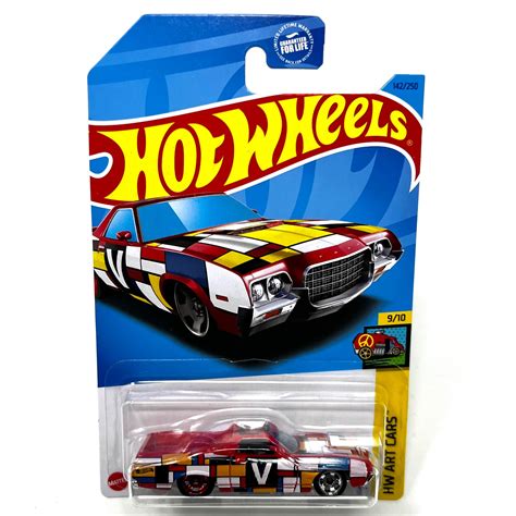 Hot Wheels Classic Die Cast Collection Hw Art Cars 72 Ford Ranchero 9