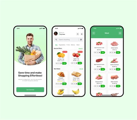 Grocery App Ui Ux Design Figma Behance